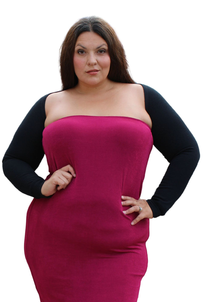 Black Micro Shrug Sleeves, Size XL – The Plus Bus Boutique