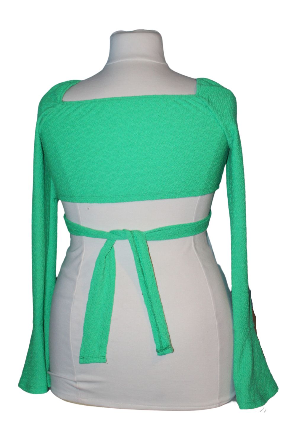 Shein Green Puff Sleeve Tie Shrug, Size 3XL – The Plus Bus Boutique